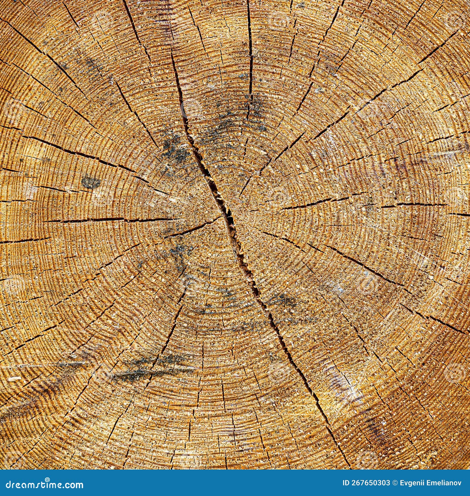 Cross Section of an Aged Pine Tree. Stock Image - Image of wooden ...