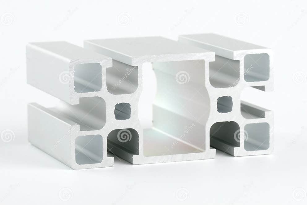 Cross-section bar stock image. Image of aluminum, extrusion - 3272577