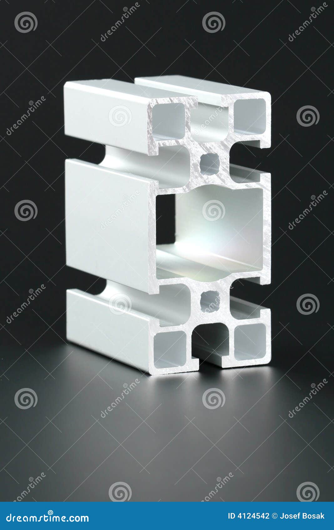 Cross-section bar stock photo. Image of white, anodized - 4124542
