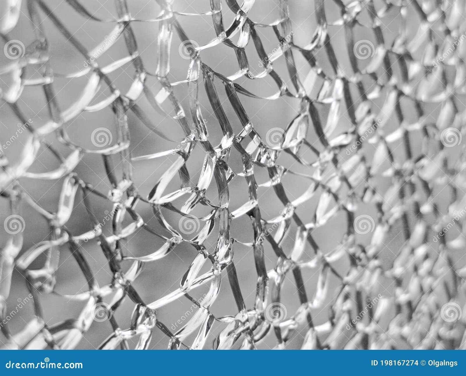 Cross Section of Broken Glass Stock Photo - Image of cracks, break ...