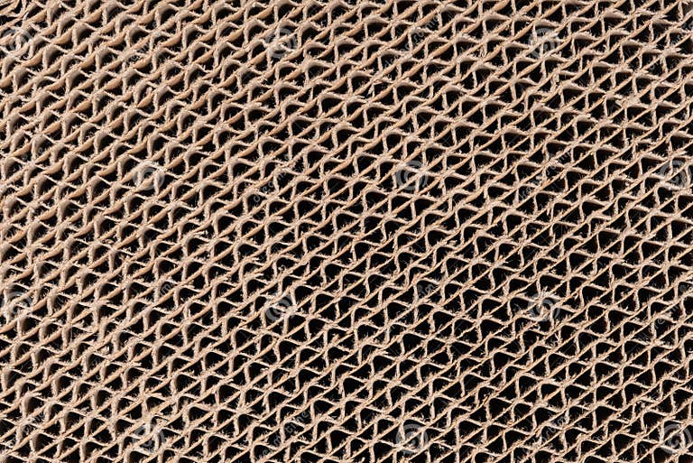 Cross Section of Cardboard Corrugated Pattern As Baskground & Texture ...