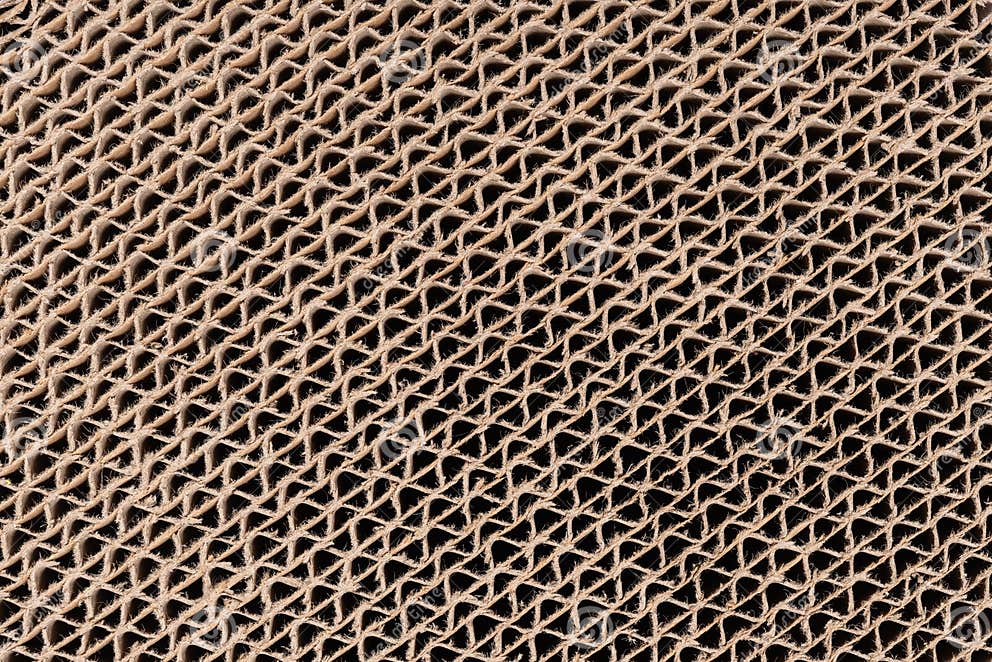 Cross Section Of Cardboard Corrugated Pattern As Baskground And Texture