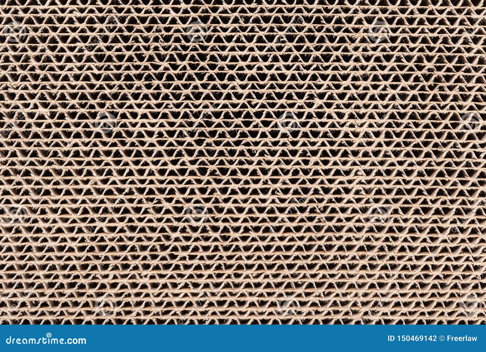 Cross Section of Cardboard Corrugated Pattern As Baskground & Texture ...