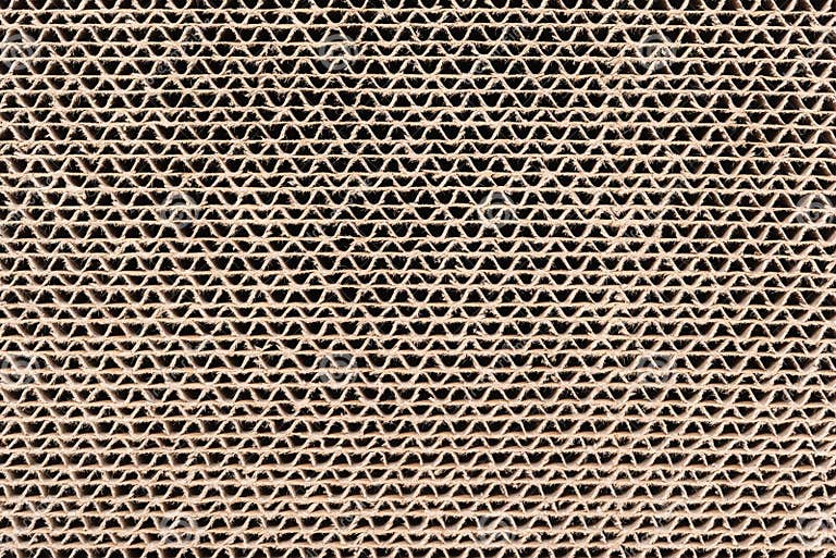 Cross Section of Cardboard Corrugated Pattern As Baskground & Texture ...