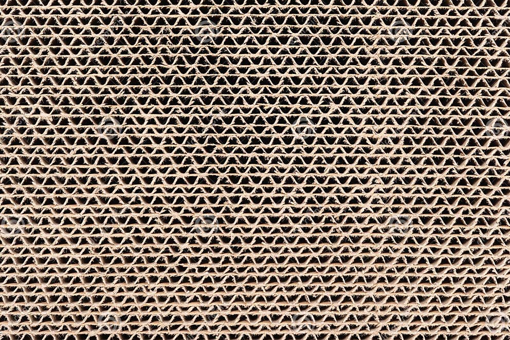Cross Section of Cardboard Corrugated Pattern As Baskground & Texture ...