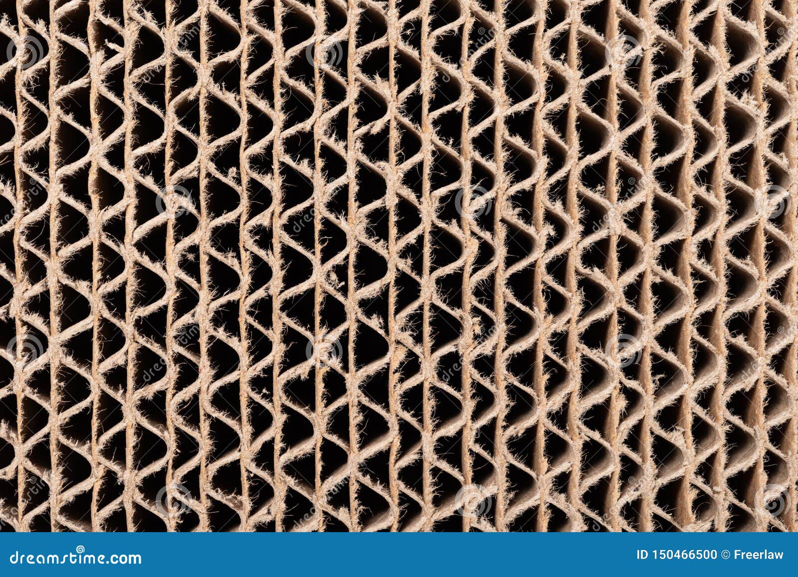 Cross Section Of Cardboard Corrugated Pattern As Baskground And Texture