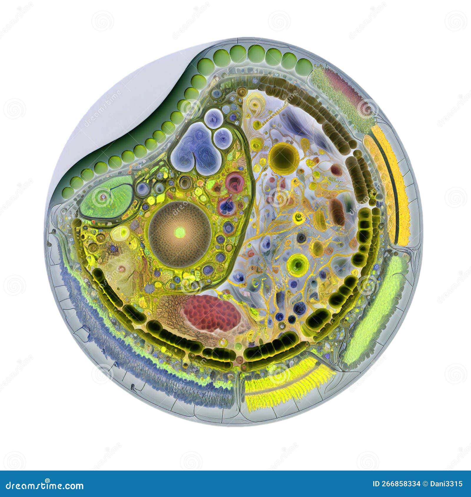 Cross Section through a Cell with Two-Membrane Cell Wall of Gram ...