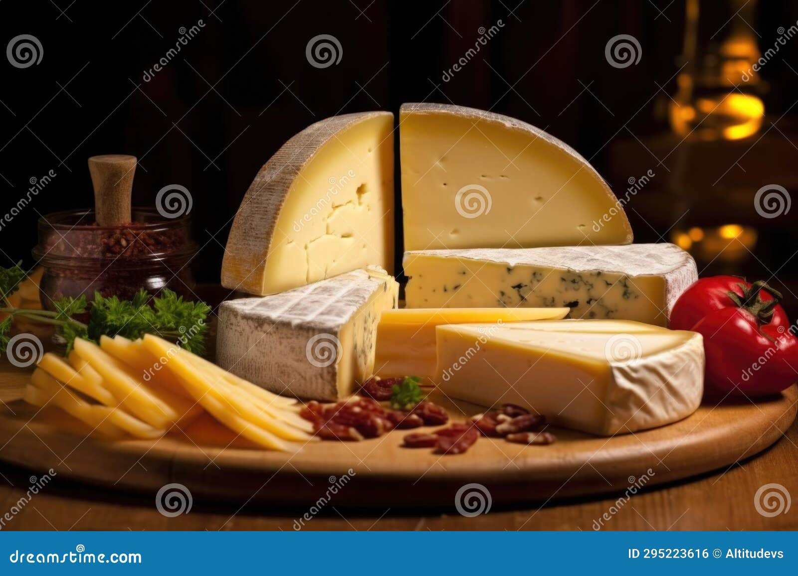 Cross-section of a Cheese Wheel, Showing Layers Stock Photo - Image of ...