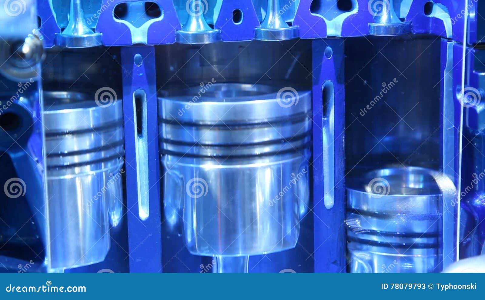 Cross Section of a Combustion Engine Stock Video - Video of crankshaft ...