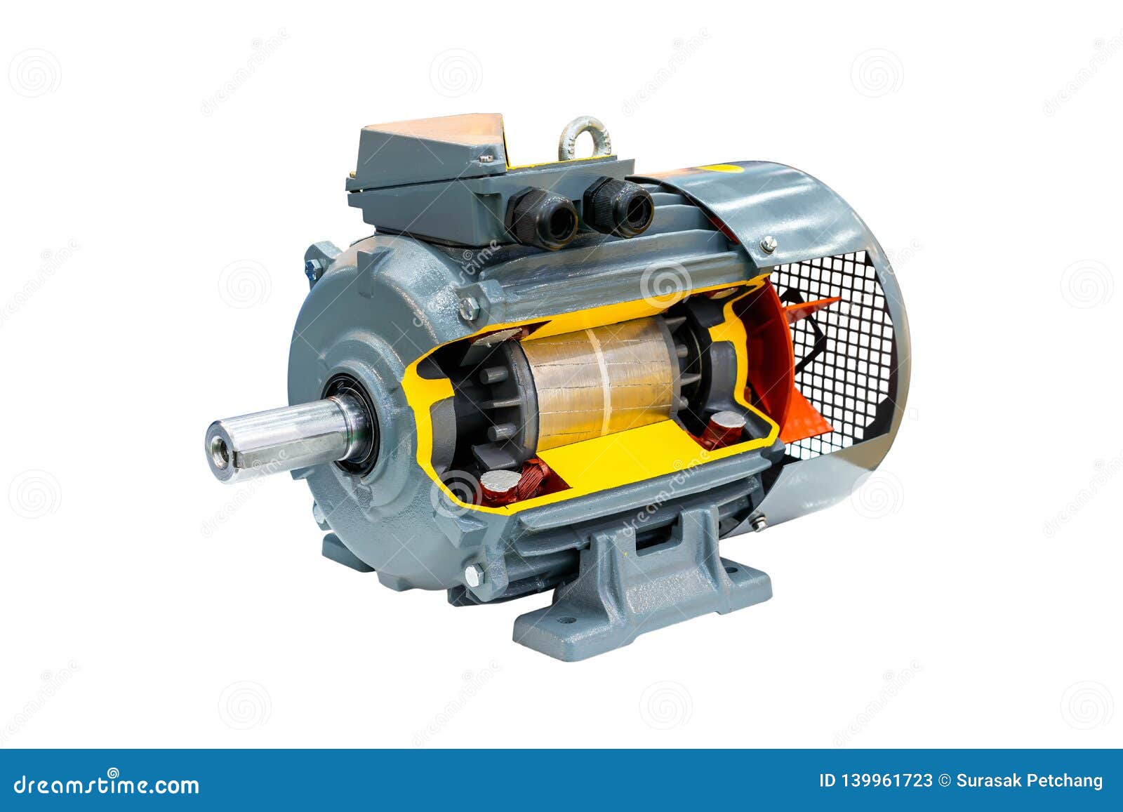 Cross Section Detail Inside Modern of High Technology Electric Motor ... Cross Section Detail Inside Modern of High Technology Electric Motor ...