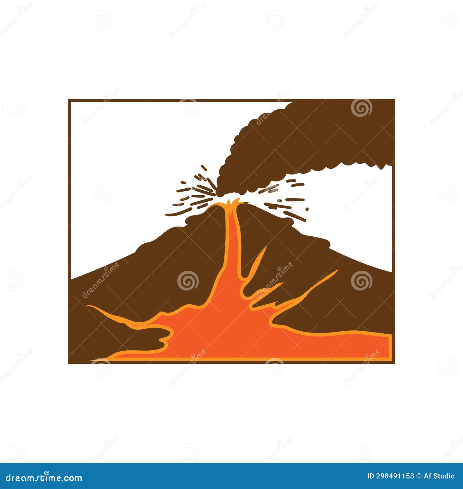 Diagram Of Volcano Isolated On White Background Royalty-Free Stock ... Diagram Of Volcano Isolated On White Background Royalty-Free Stock ...