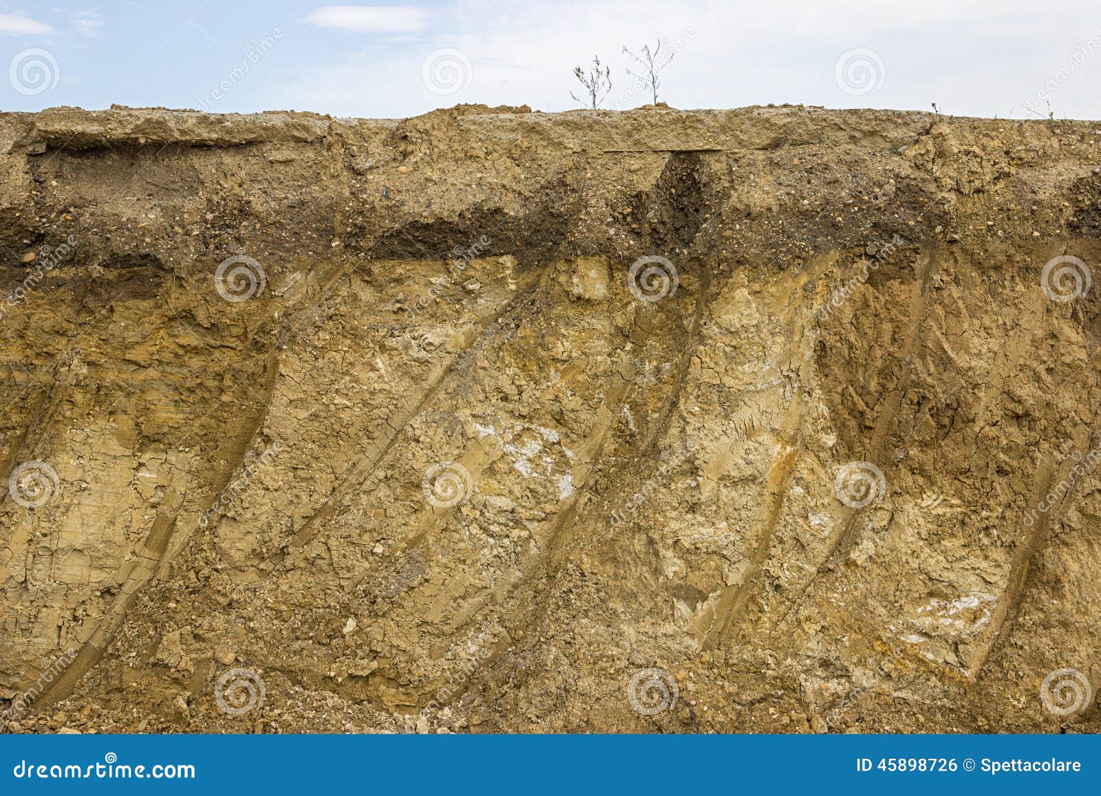 Cross section of dirt stock photo. Image of natural, side - 45898726