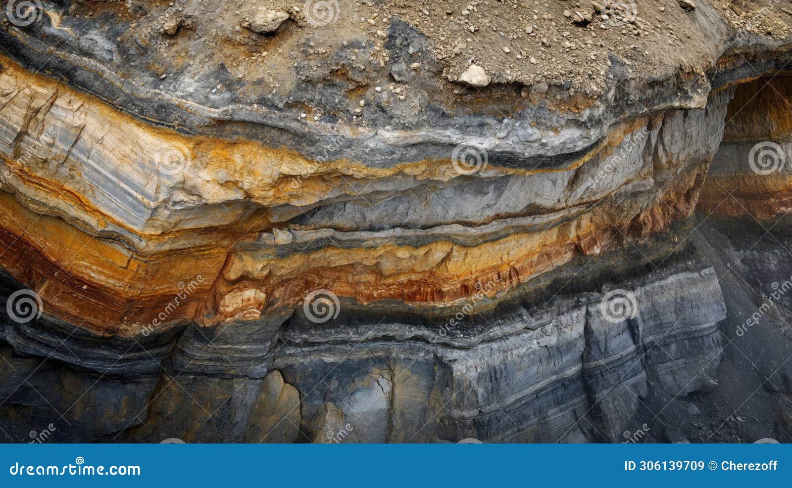 Cross-section of the Earth S Crust with Diamond Deposits Stock Image ...
