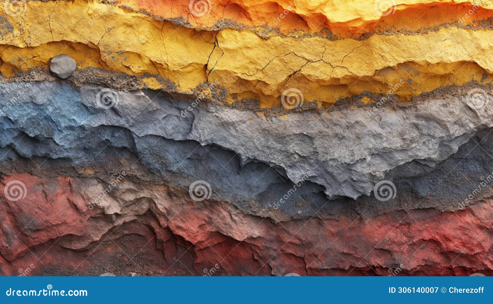 Cross-section of the Earth S Crust with Metal Deposits Stock Image ...