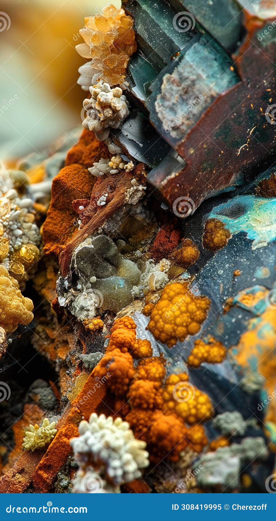 Cross-section of the Earth S Surface with Minerals Stock Image - Image ...