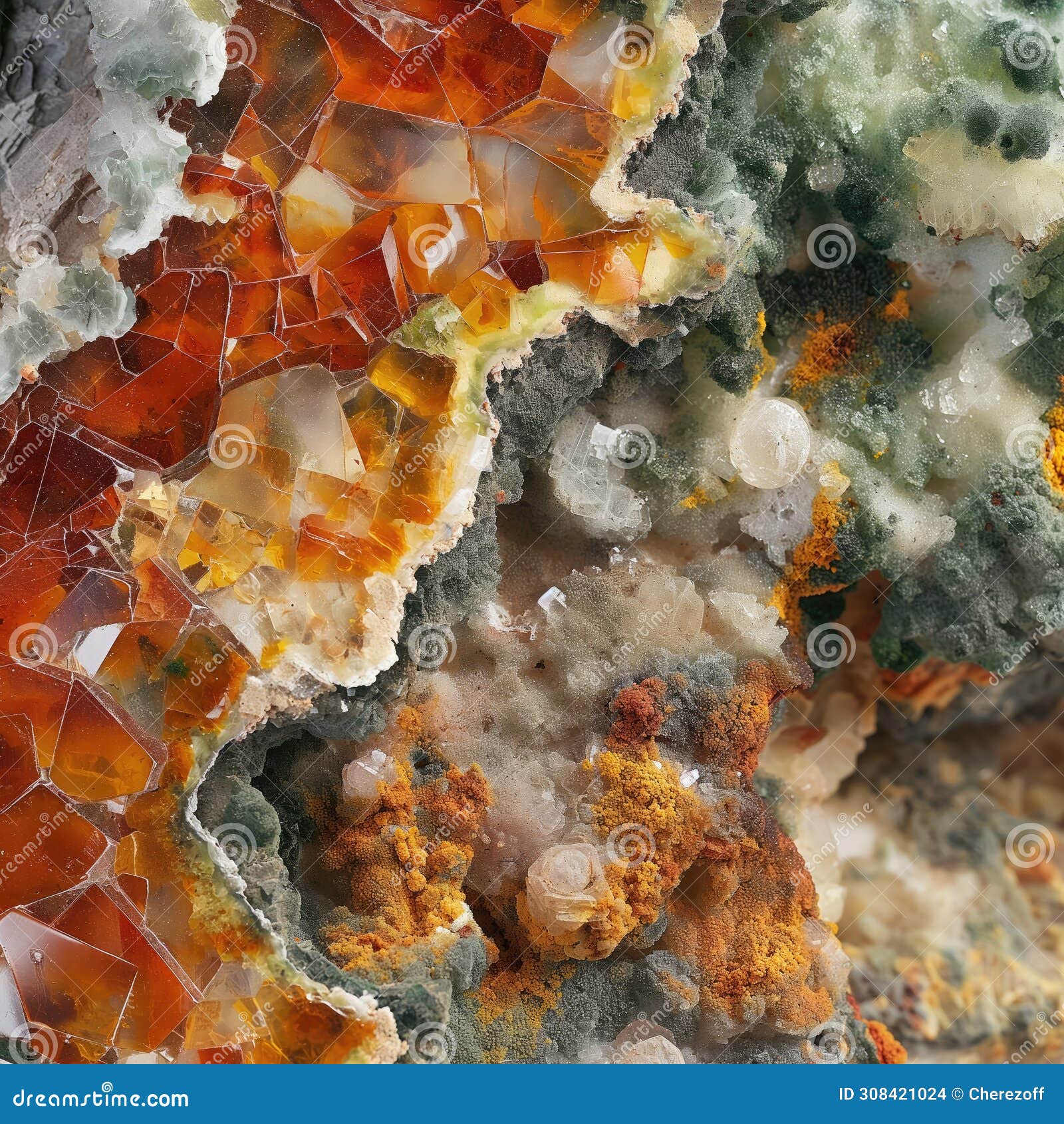 Cross-section of the Earth S Surface with Minerals Stock Photo - Image ...