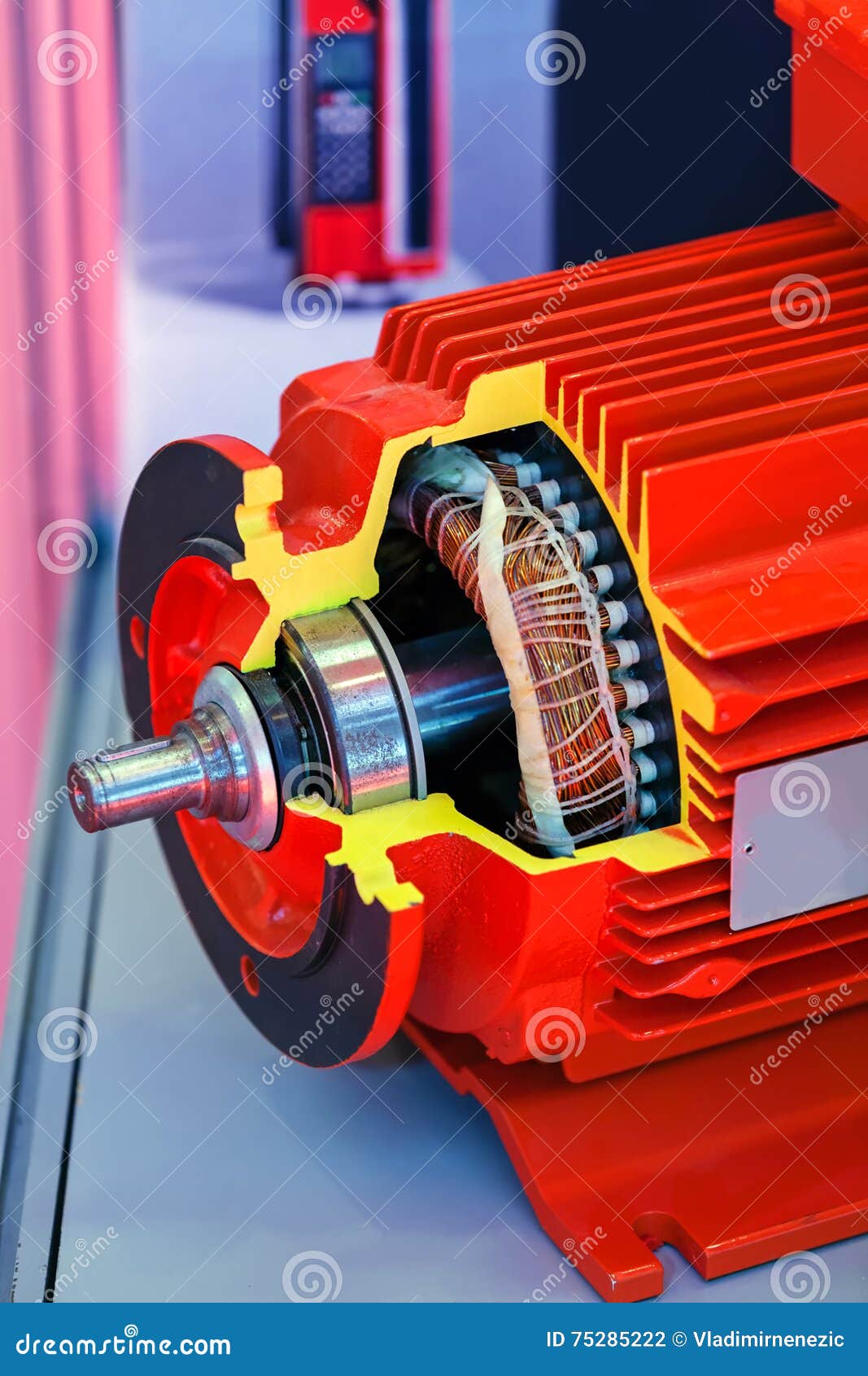 Cross Section of Engine Part Stock Photo - Image of machine, inside ...