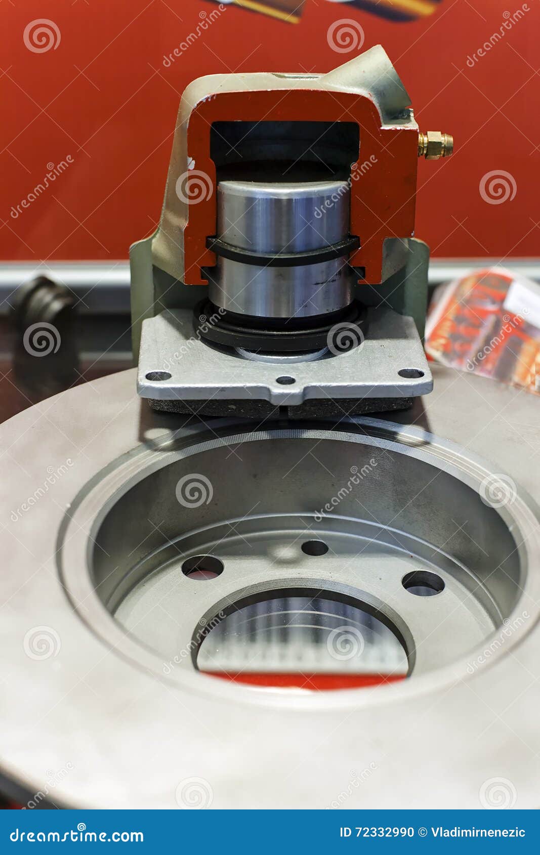 Cross Section of Engine Part Stock Photo - Image of cross, material ...