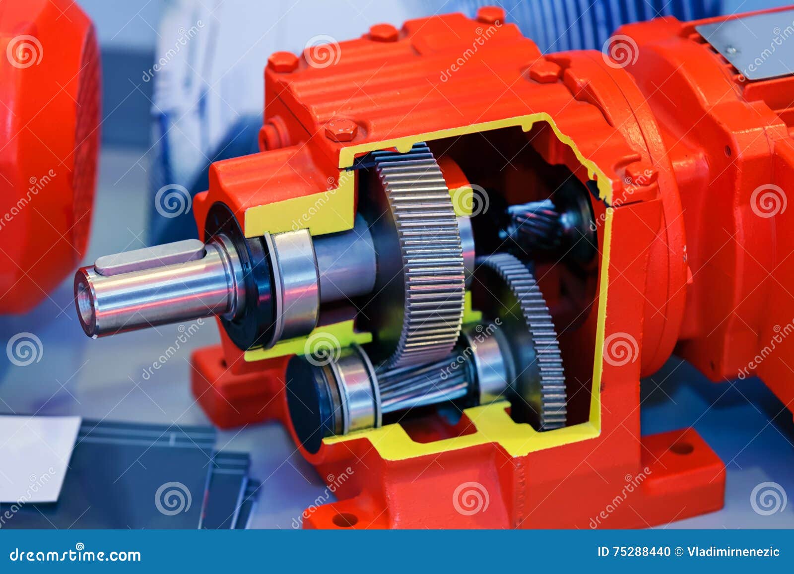 Cross Section of Engine Part Stock Photo - Image of manufacture ...