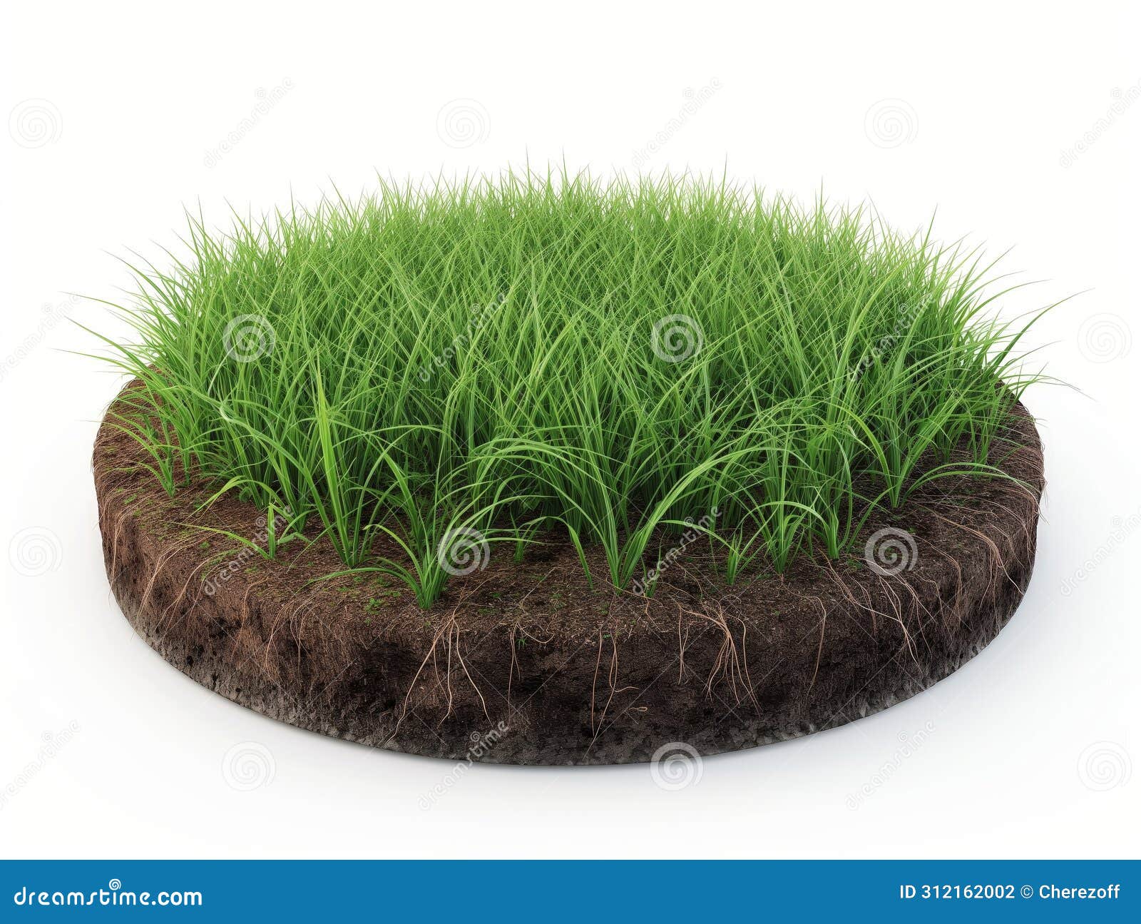 Cross-section of Grass and Soil Stock Photo - Image of environmental ...