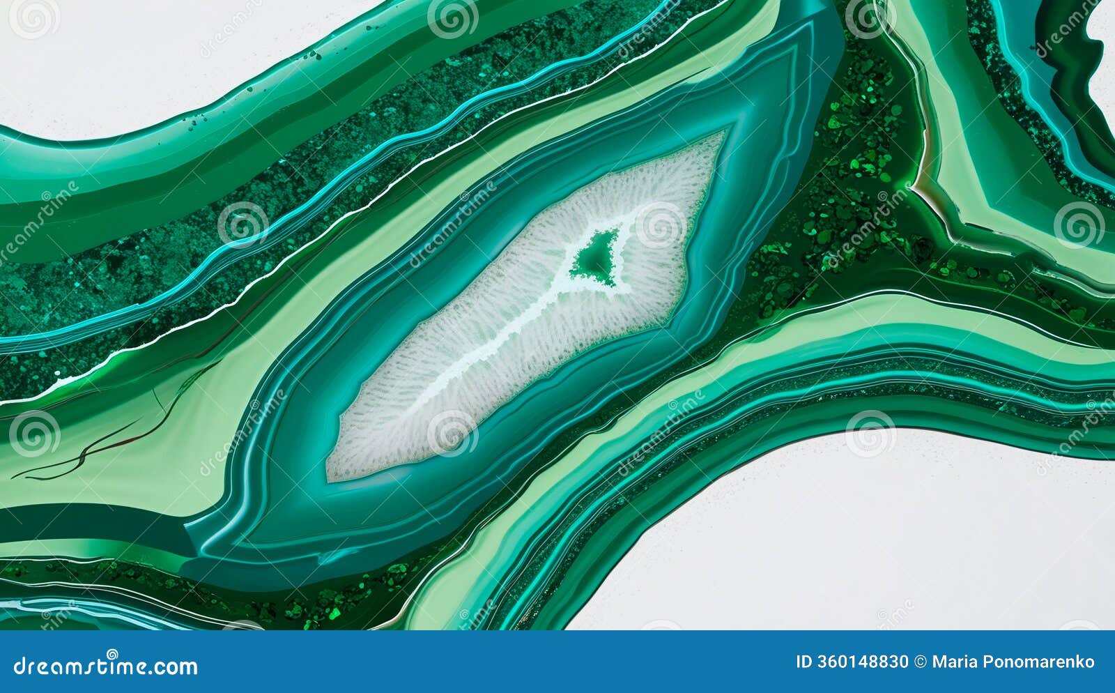 Pattern Of Concentric Spirals, Gradually Expanding. White Lines Against ...