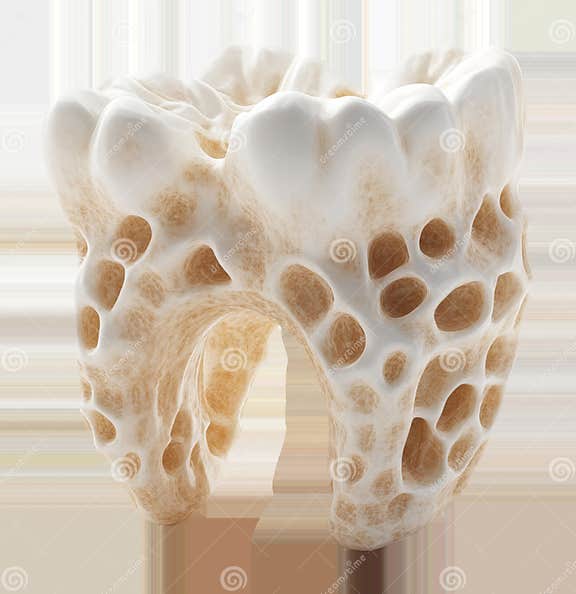 Cross Section of a Healthy Human Molar Tooth Structure Stock ...