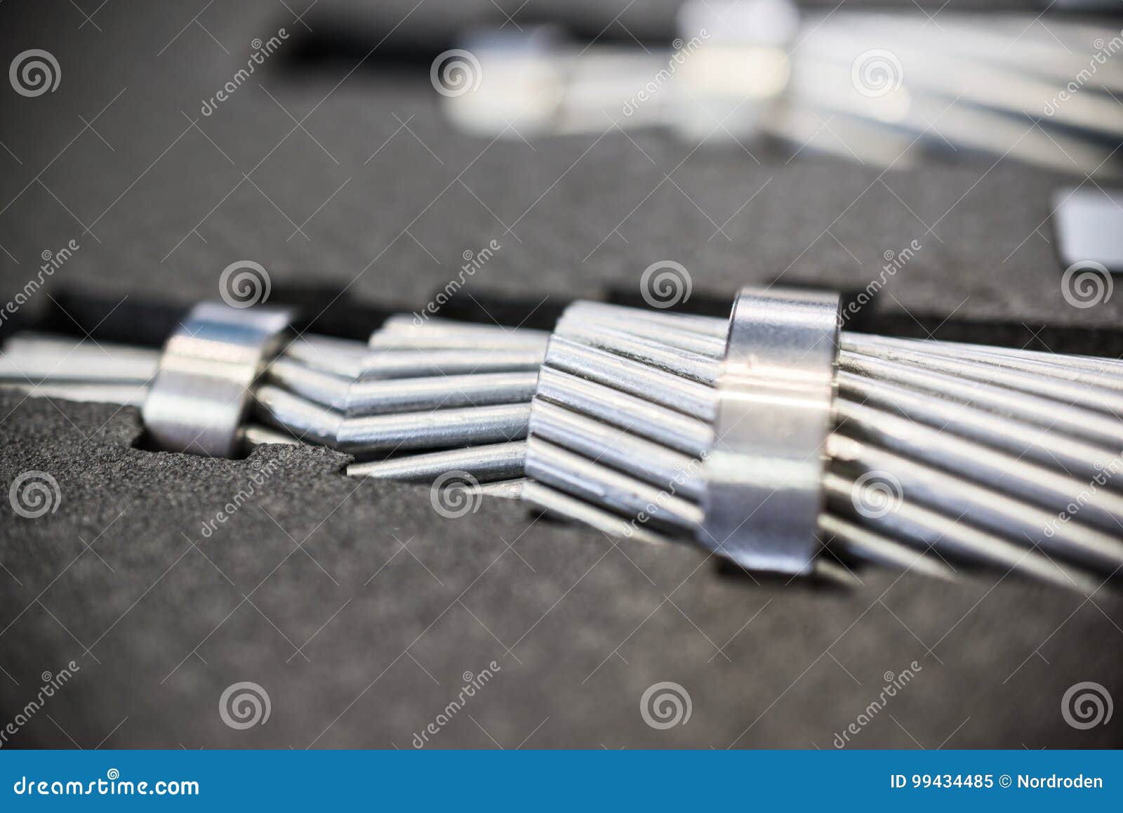 Cross Section of High-voltage Cable. Stock Image - Image of isolated ...