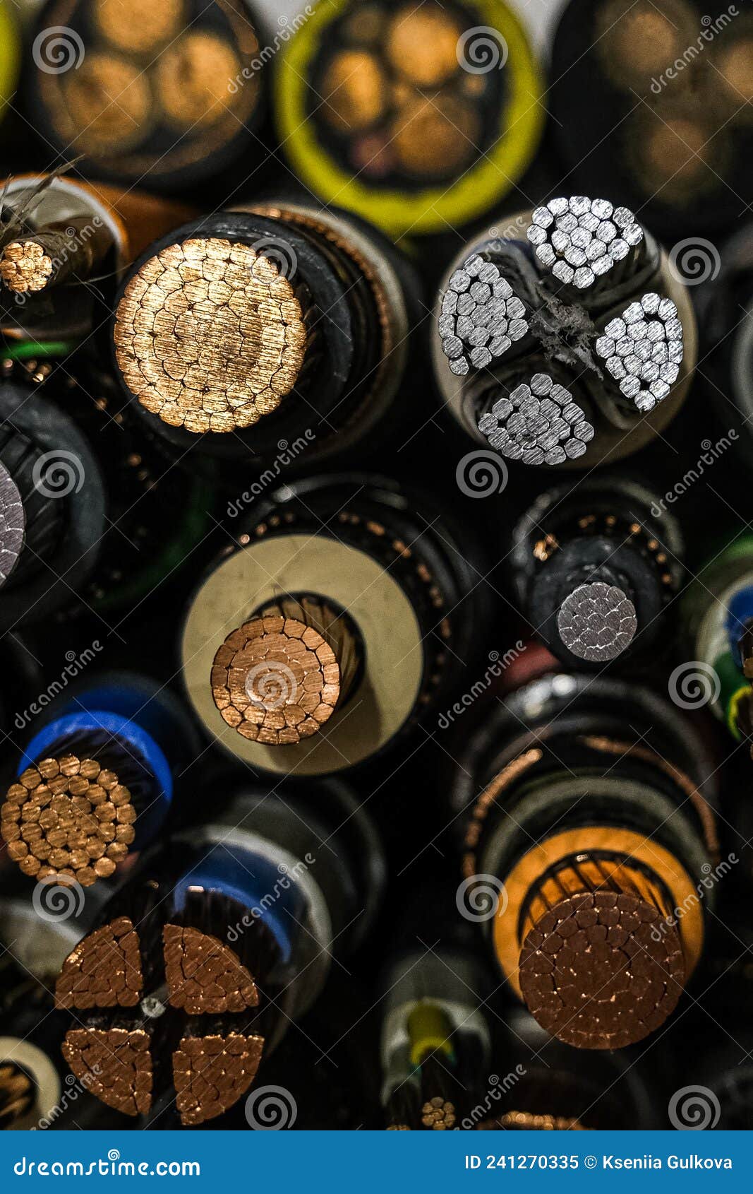 Cross Section of High-voltage Cable High Quality Photo Stock Image ...