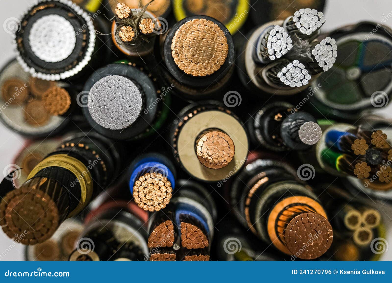 Cross Section of High-voltage Cable High Quality Photo Stock Photo ...