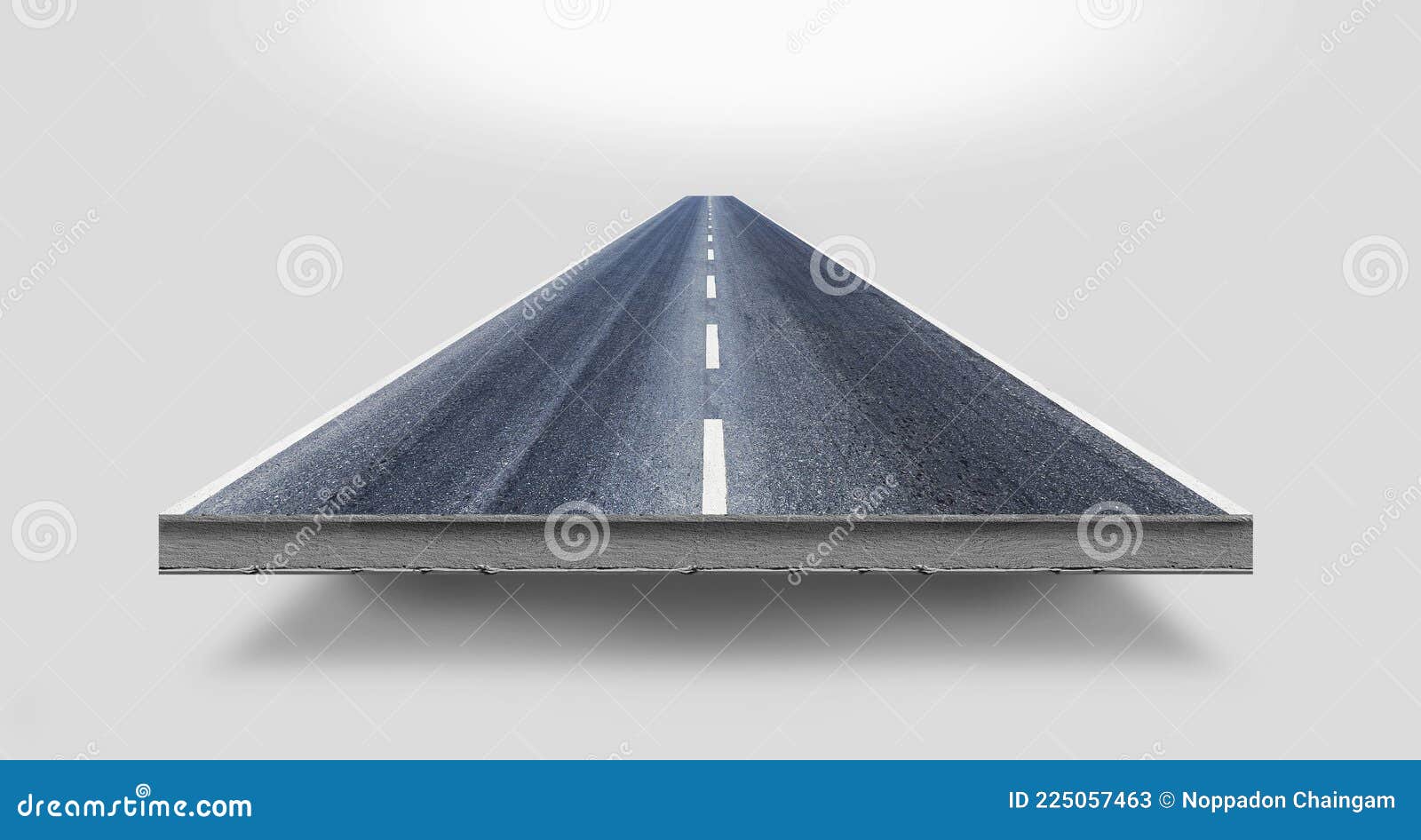 Cross Section Image of Road. Stock Image - Image of design, ground ...