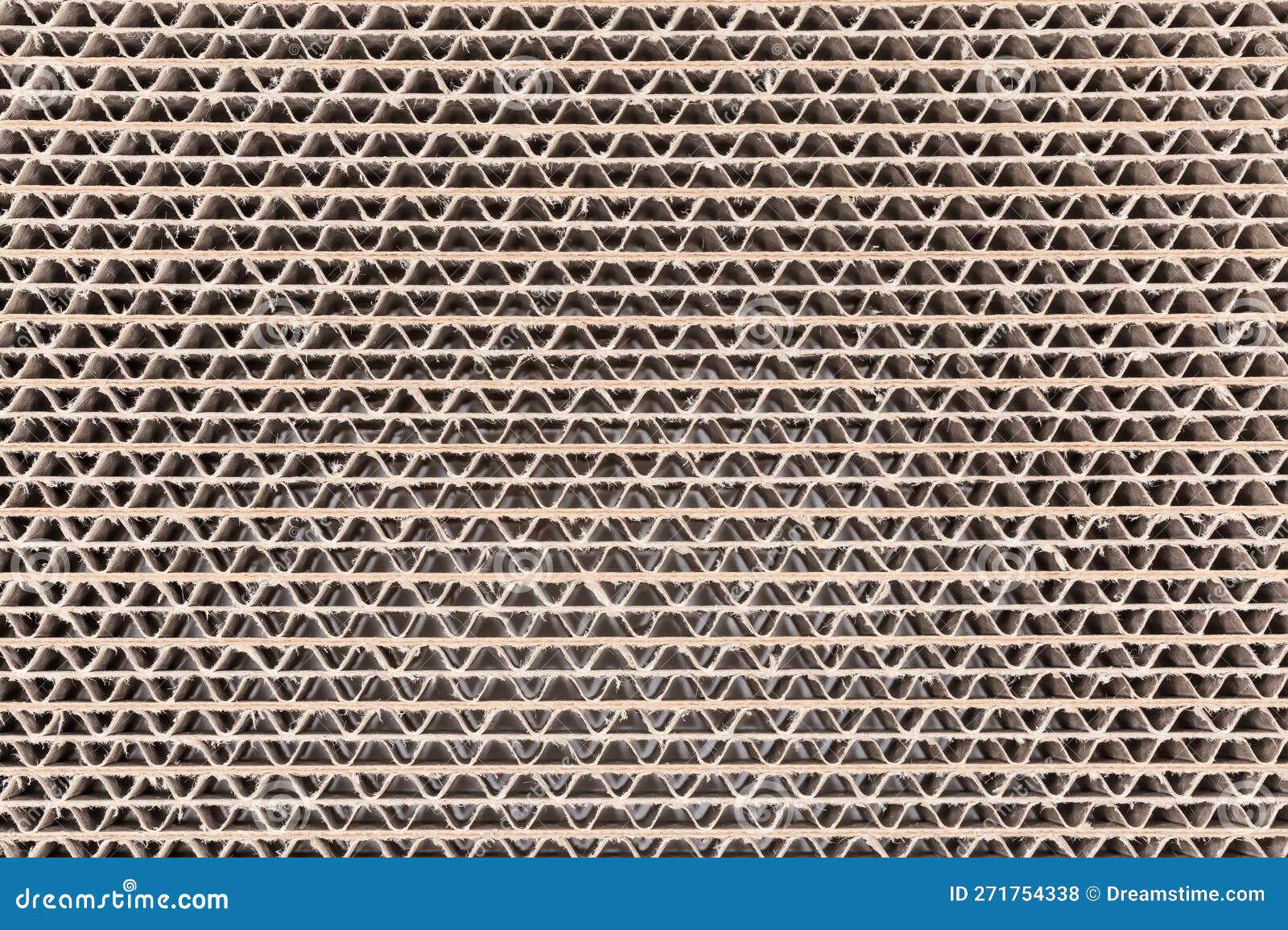 Cross Section of Multilayer Unbleached Corrugated Cardboard, Texture ...