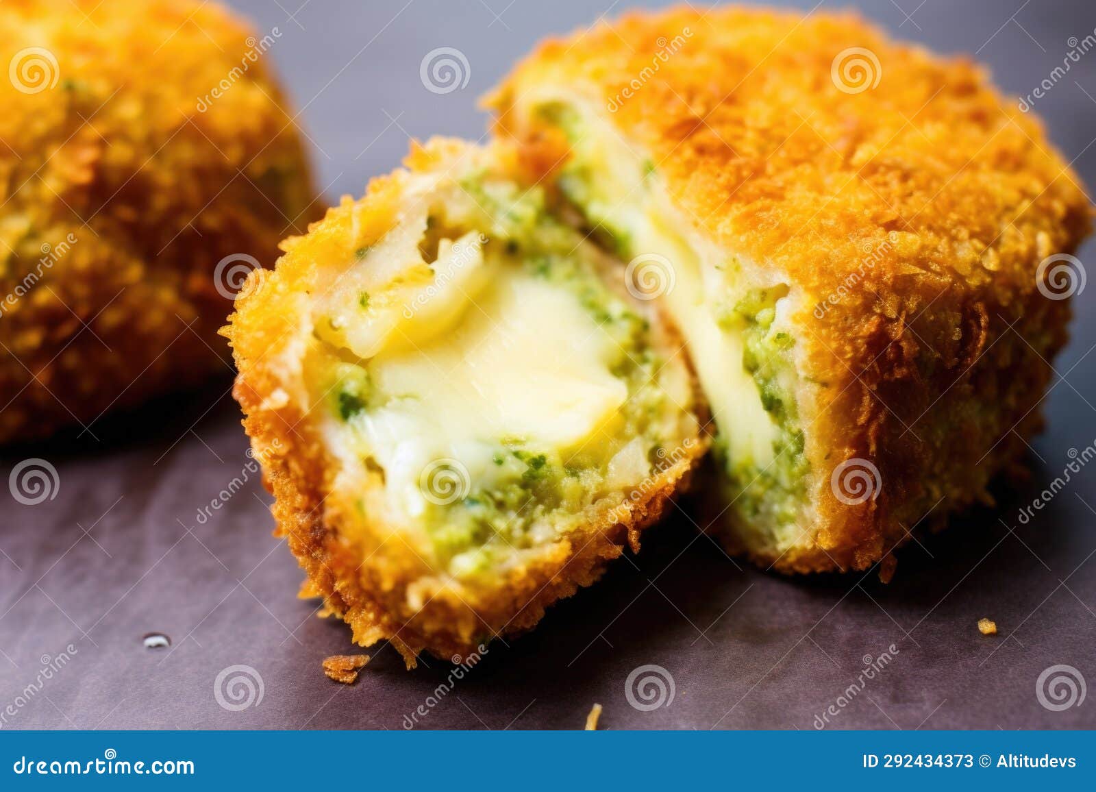 Cross Section of Nugget, Showing Cooked Inside Stock Image - Image of ...
