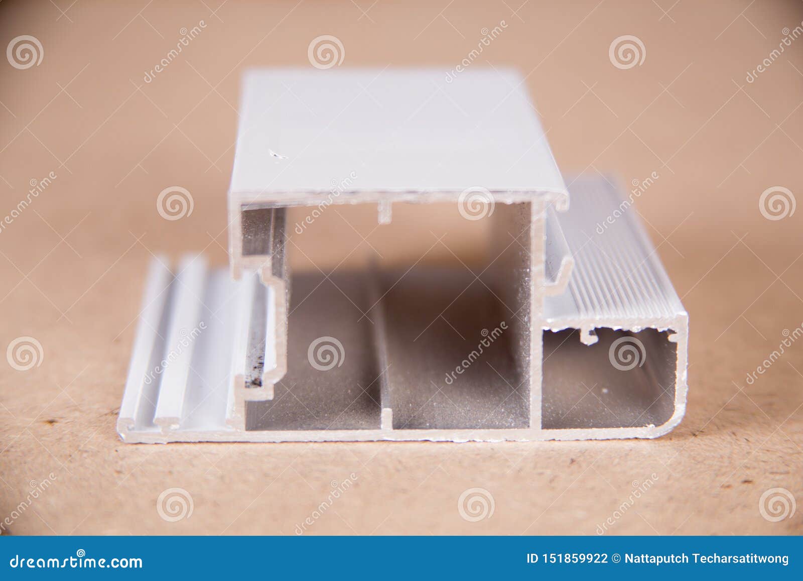 A Cross Section of Pvc Window. PVC Window Profile Cut Stock Photo ...