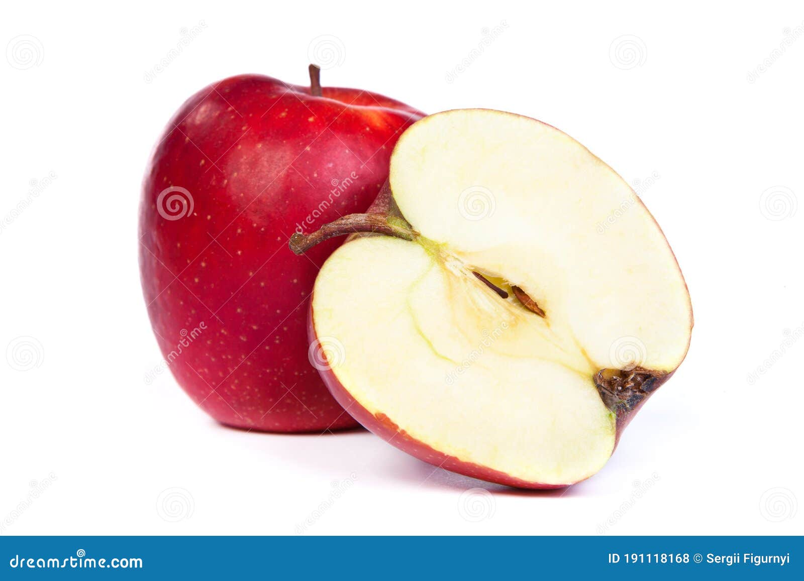 Cross Section of Red Apple, Showing Pips, and Core Stock Photo - Image ...