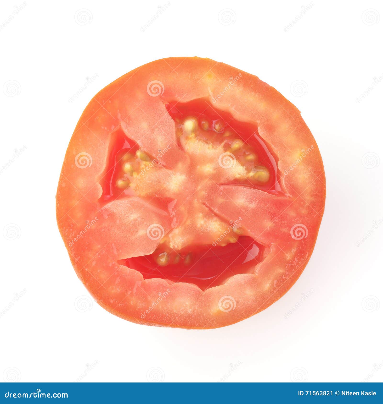 Cross Section of Red Tomato Stock Image - Image of healthy, freshness ...