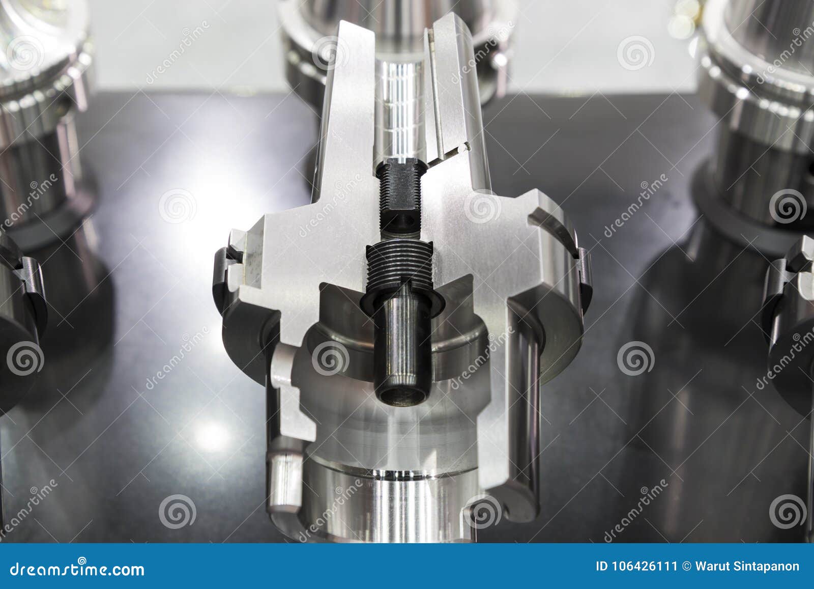 Cross Section of Tool Holder Stock Image - Image of chuck, plant: 106426111