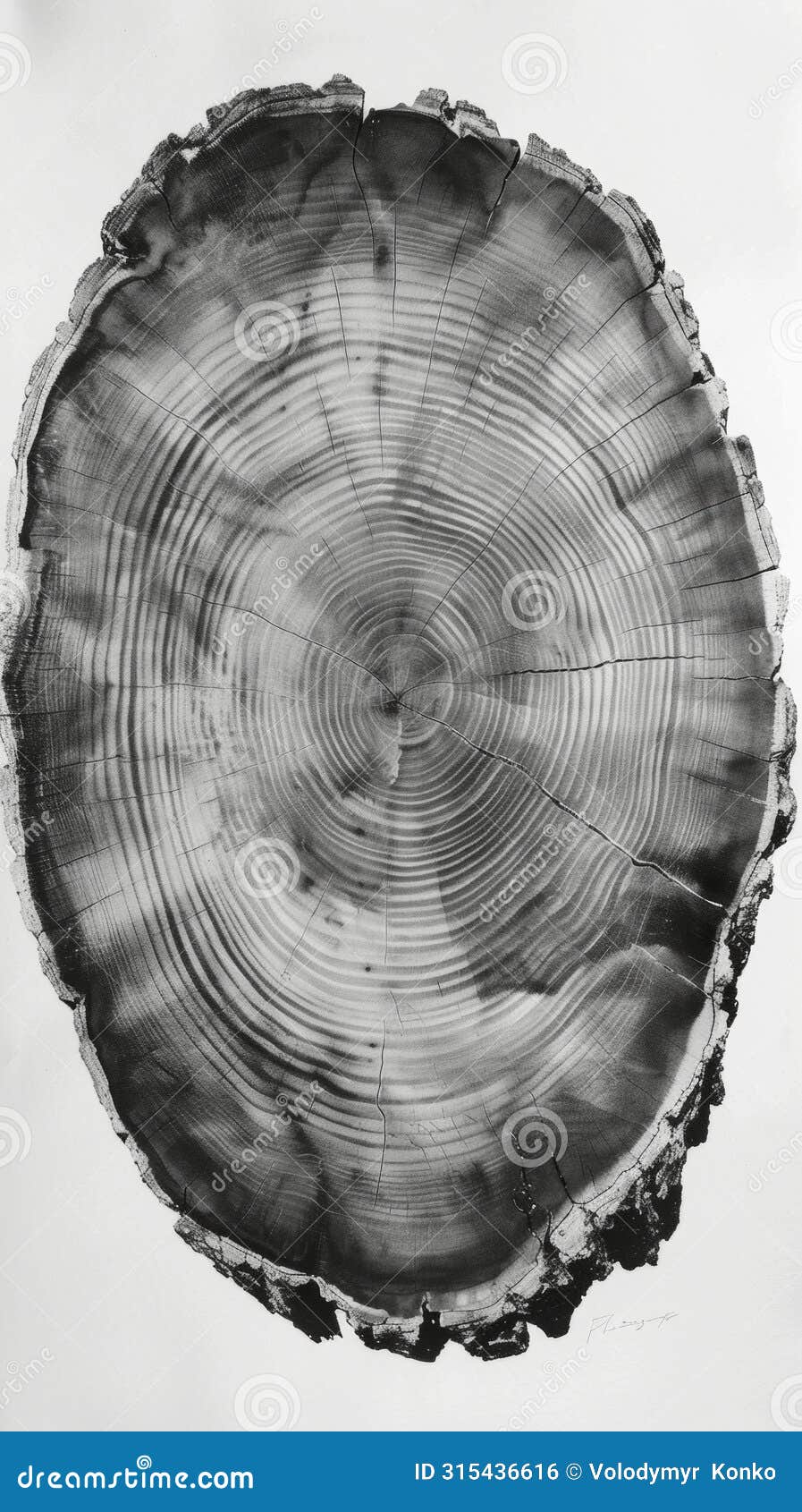 Cross-Section of a Tree Stump Stock Photo - Image of sawing, logging ...