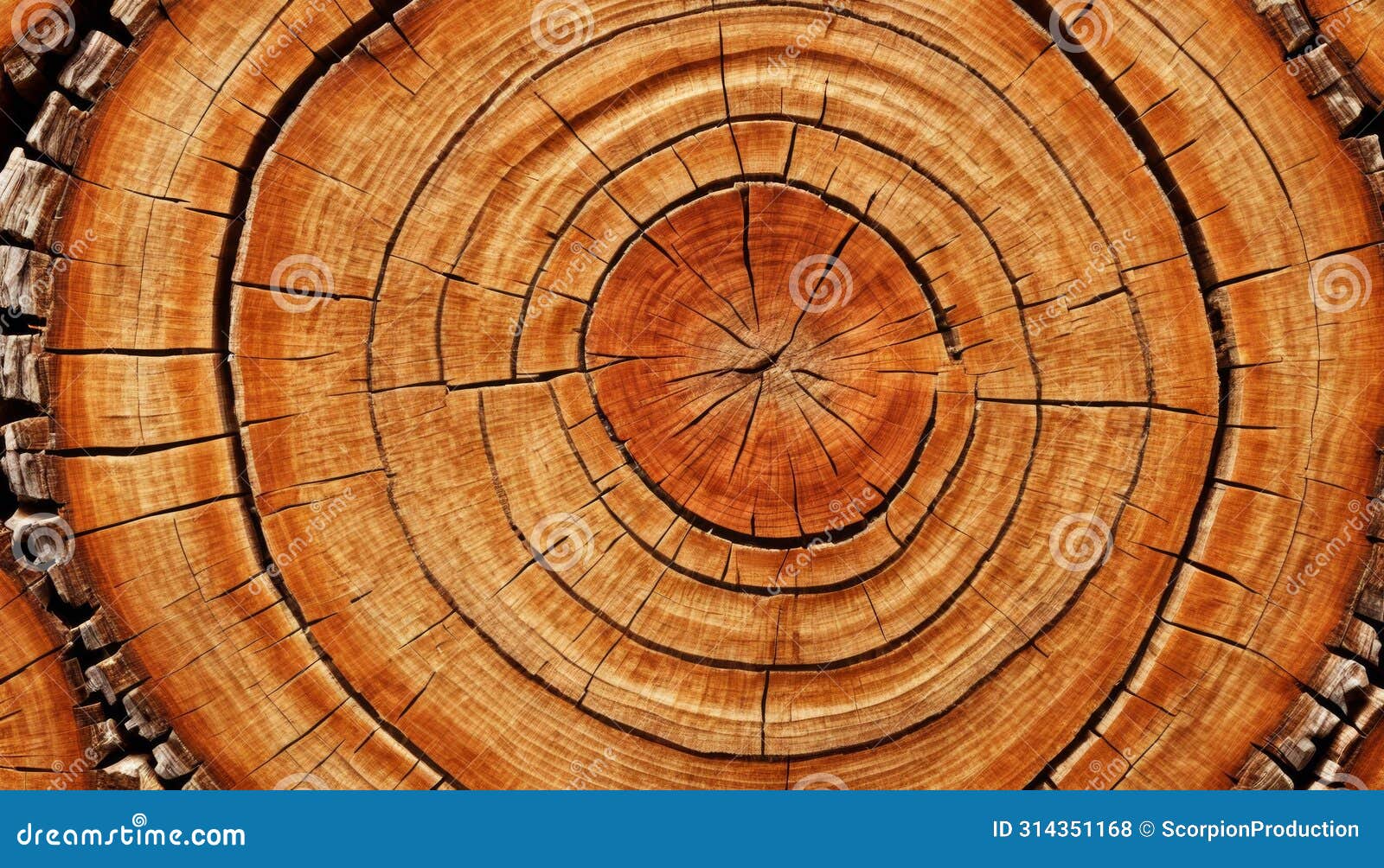 Cross-section of Tree Trunk Stock Photo - Image of rings, natural ...