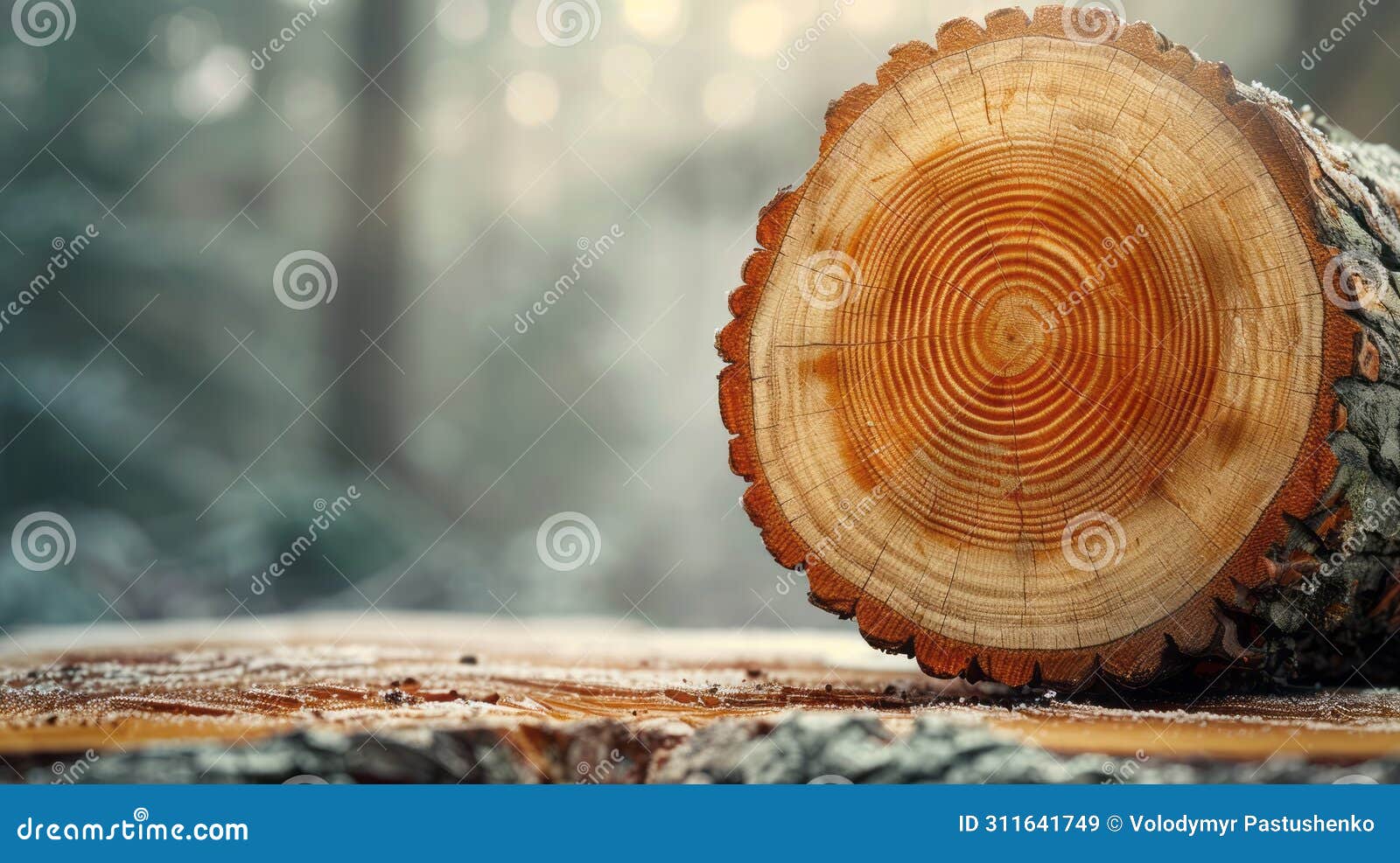 Cross-section of Tree Trunk in the Forest Stock Image - Image of cross ...