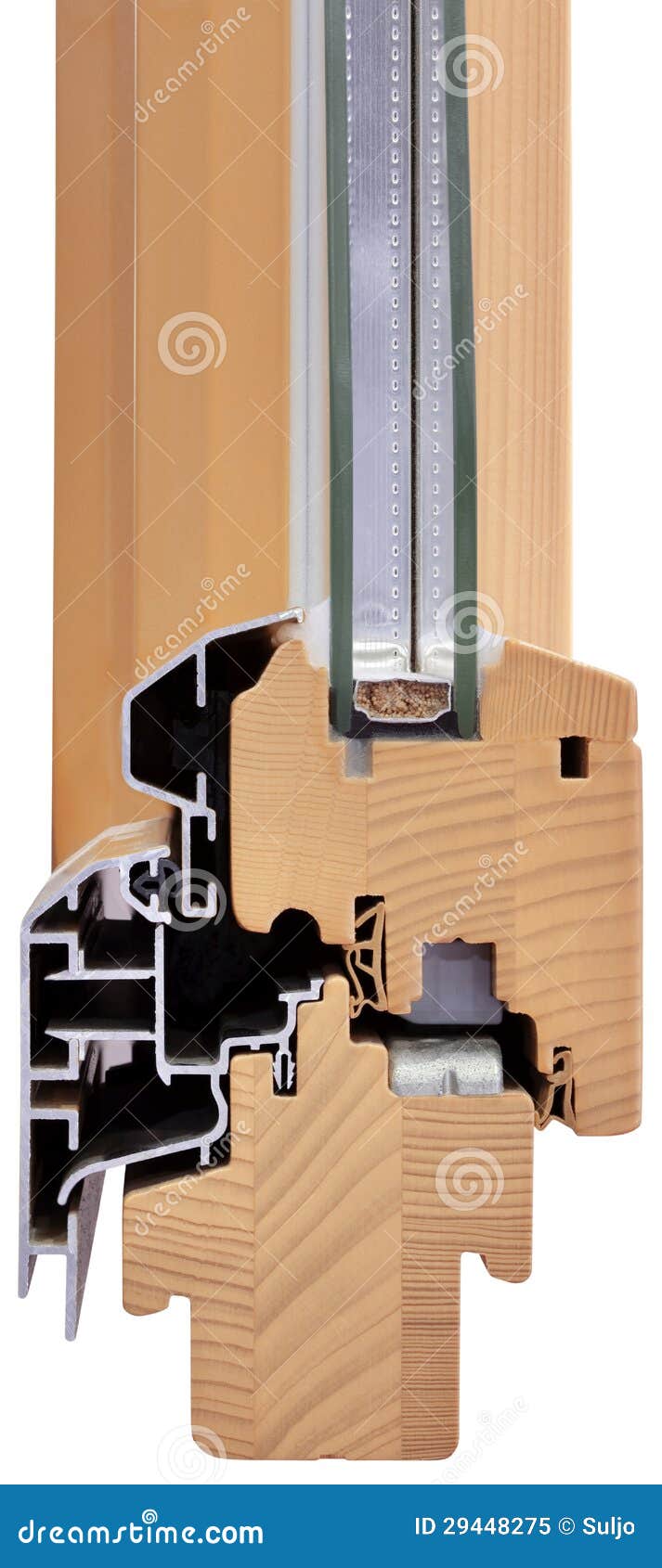 Cross Section of Window Cutout Stock Image - Image of architecture ...