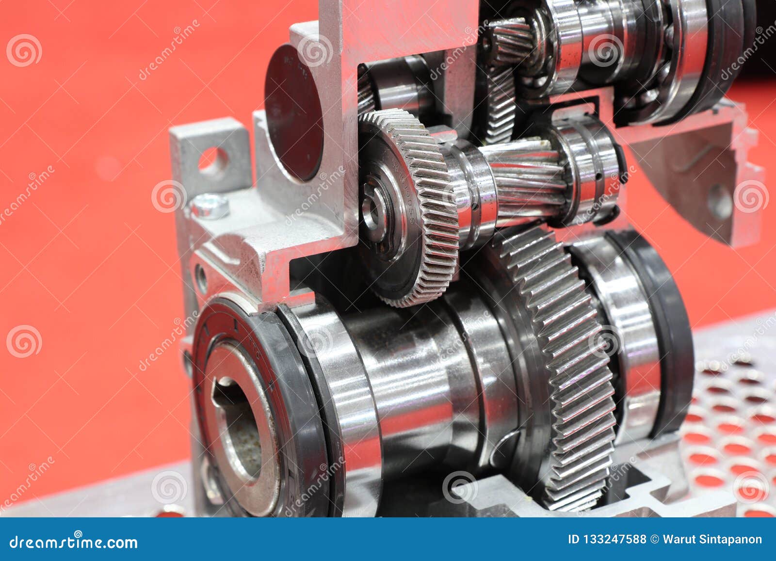 Gear Pump And Bearing Housing At Air Intake Of Power Turbine Engine ...