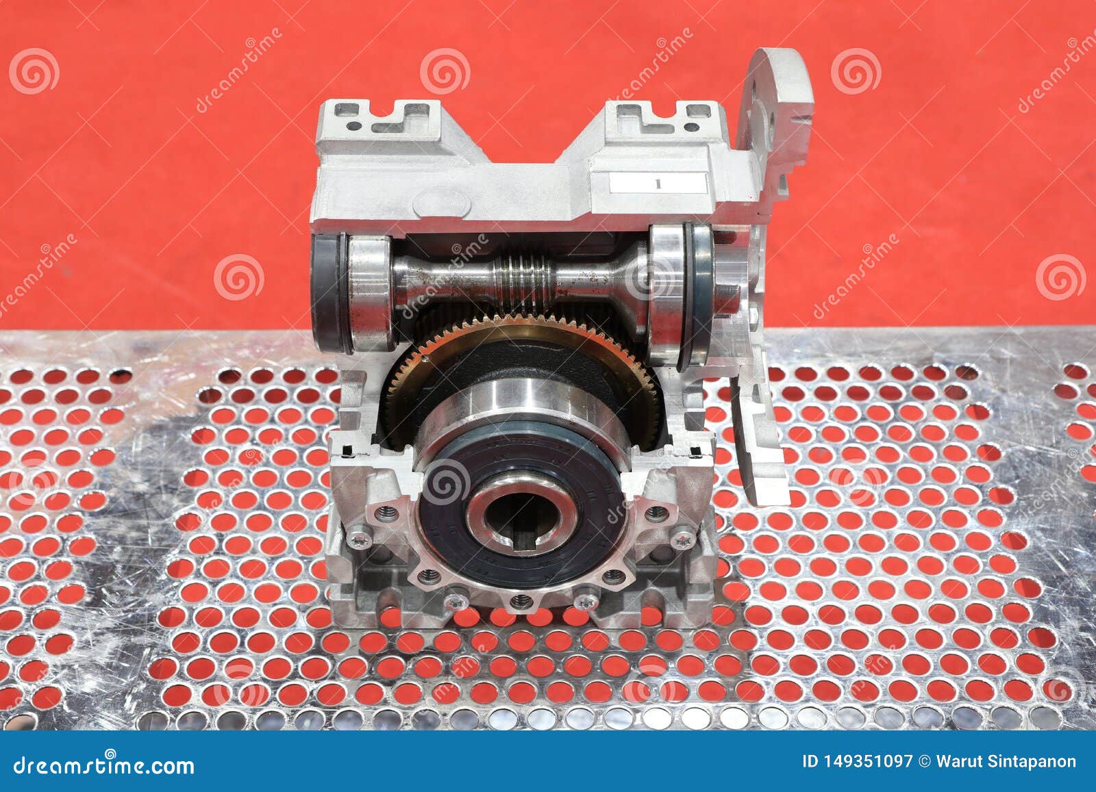 Cross Section of Worm Gear Pump Stock Image - Image of engineering ...