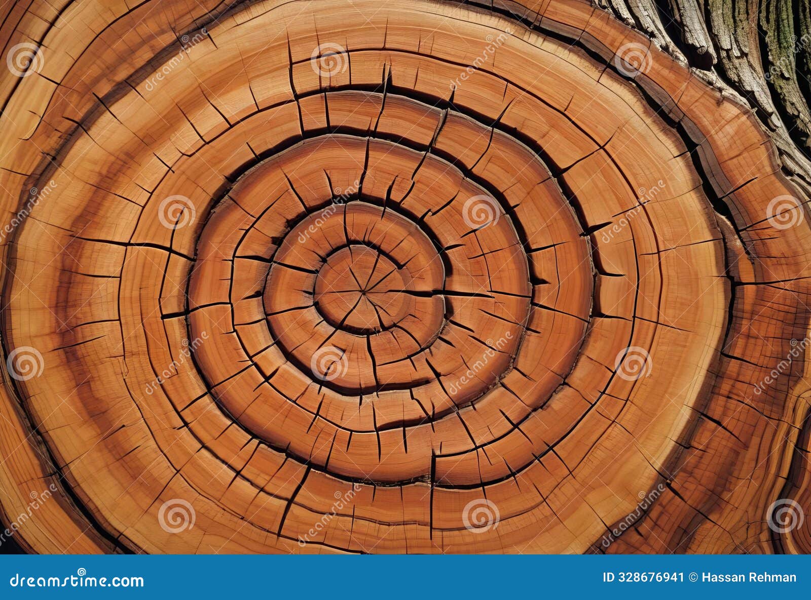 Cross-sections of Tree Trunks Stock Illustration - Illustration of ...