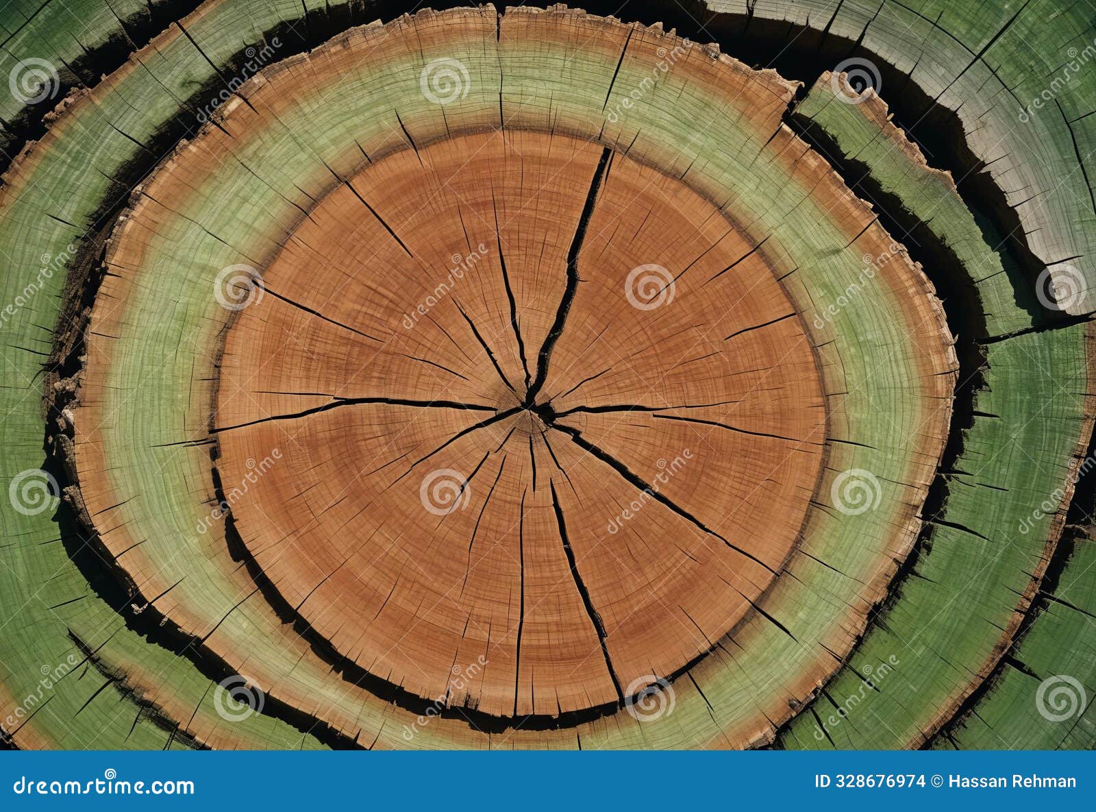 Cross-sections of Tree Trunks Stock Illustration - Illustration of ...