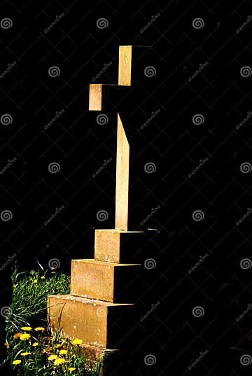 Cross in Shadow stock photo. Image of black, christian - 193264