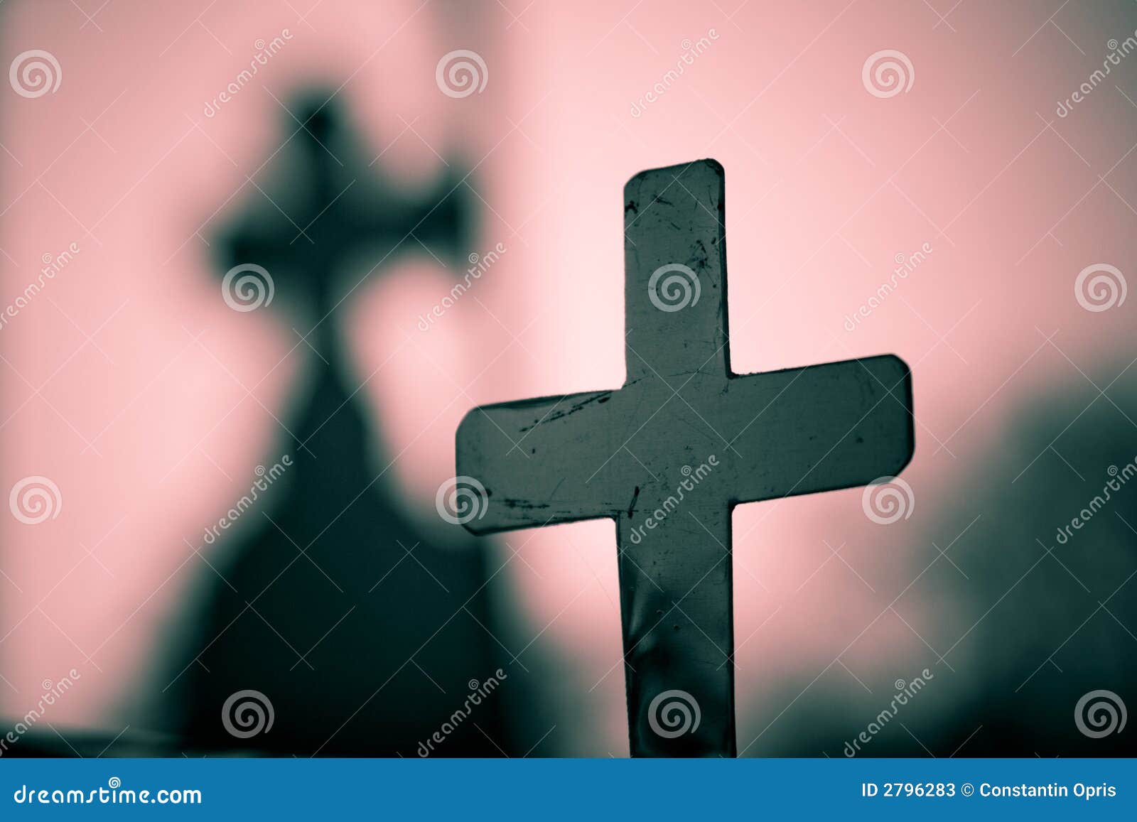 Cross and shadow stock image. Image of devout, religion - 2796283