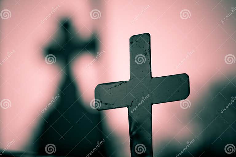 Cross and shadow stock image. Image of devout, religion - 2796283