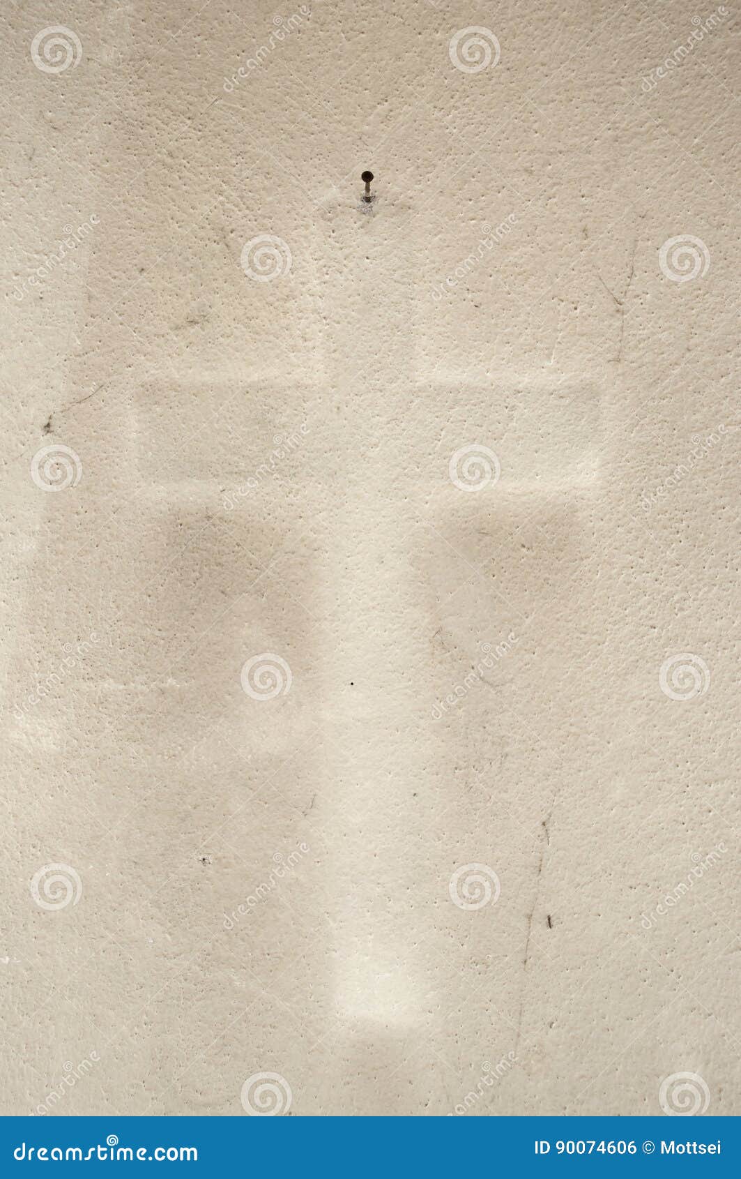 Cross Shaped Mark on a Wall Stock Photo - Image of cross, time: 90074606