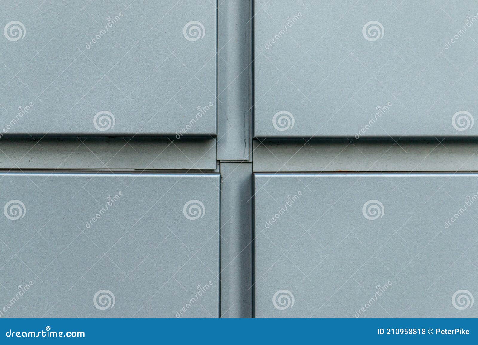 Cross-shaped Metal Cladding Panels on the Building Wall Stock Photo ...