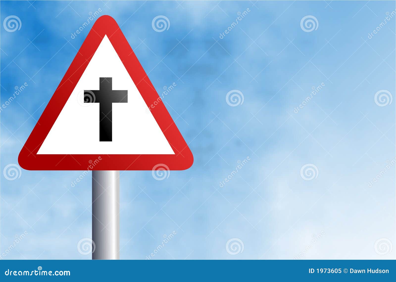Cross sign stock illustration. Illustration of warning - 1973605
